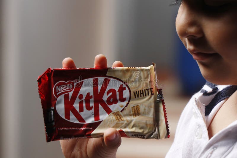 Kochi, India - May 20 2024 Small Kid with Chocolate Packet Editorial ...