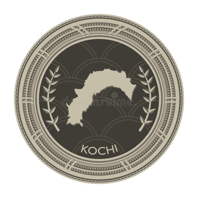 Kochi Map. Vector Illustration Decorative Design Stock Vector ...
