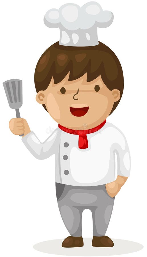 Gullig Abstrakt Kock För Tecknad Filmteckenkock Vektor Illustrationer ...