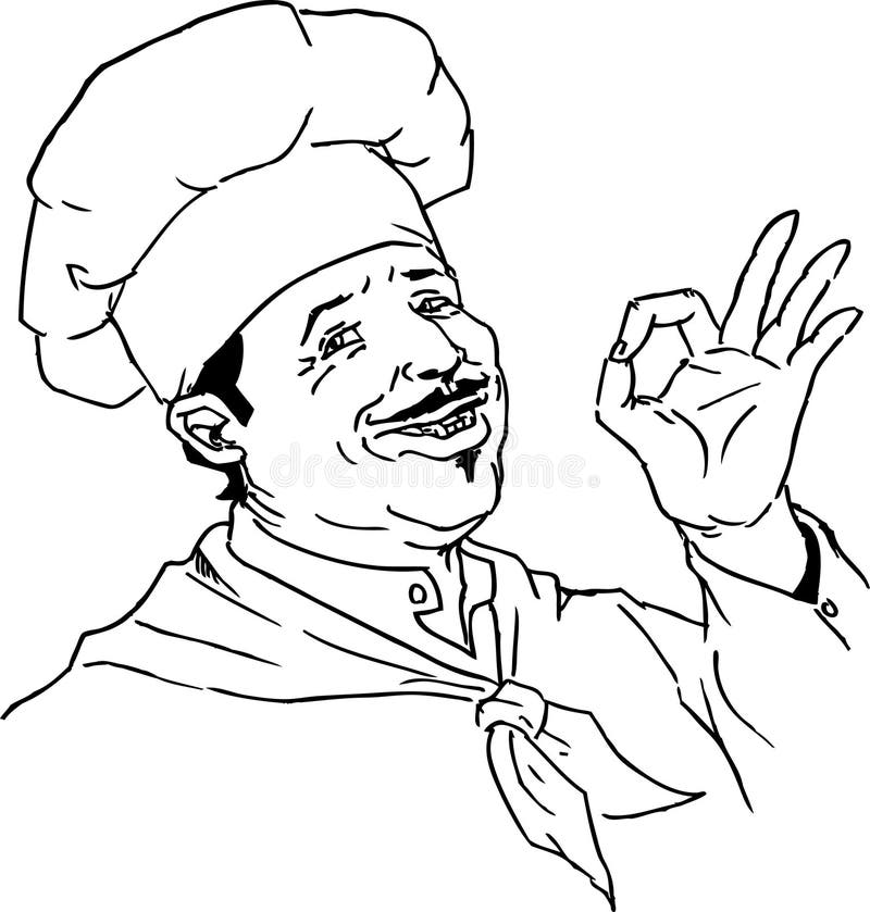 Kock vektor illustrationer. Illustration av penna, matställe - 43753837