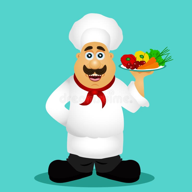 Kock Kock Kock with Vegetables Vektor Illustrationer - Illustration av ...