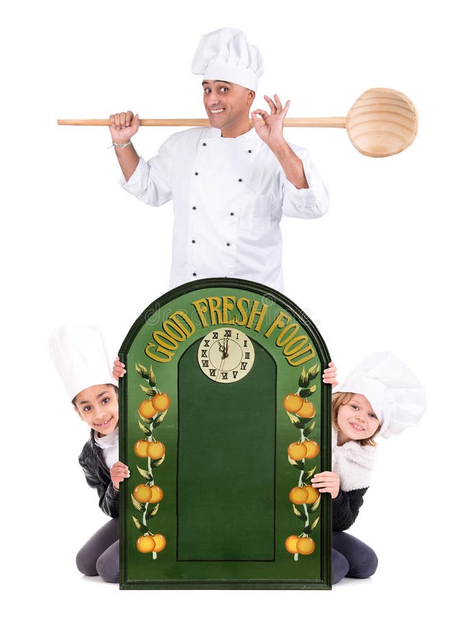 Kockar arkivfoto. Bild av män, trä, catering, ungar, matlagning - 68364388