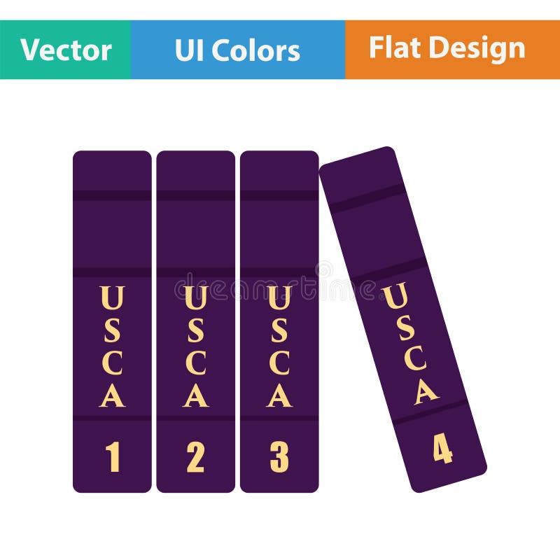 Kod Av Lagar Symbol, Tecknad Filmstil Vektor Illustrationer ...