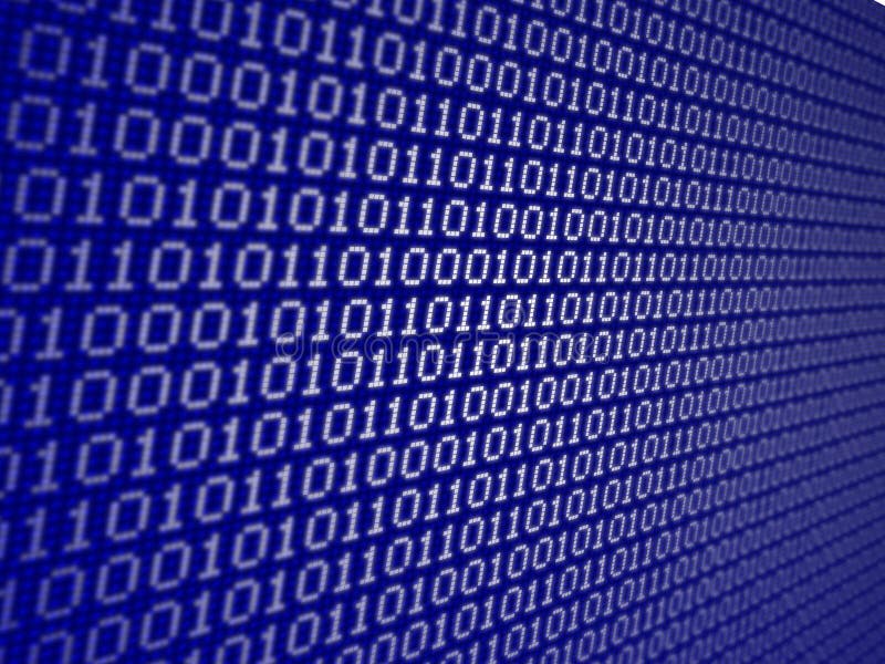 Ochrona binarny kod ilustracji. Ilustracja złożonej z binarny - 64532238