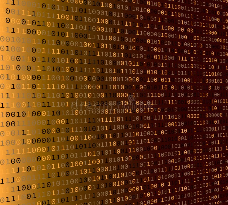 Kod binarny tło ilustracja wektor. Ilustracja złożonej z strażnik ...