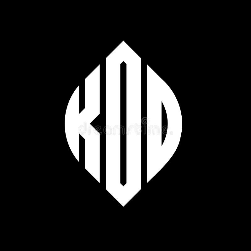 KOD Circle Letter Logo Design with Circle and Ellipse Shape. KOD ...
