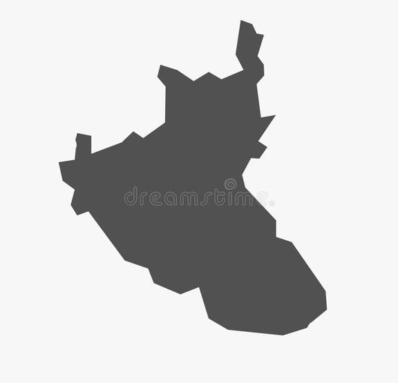 Kodagu District Map Karnataka State India Stock Illustration ...