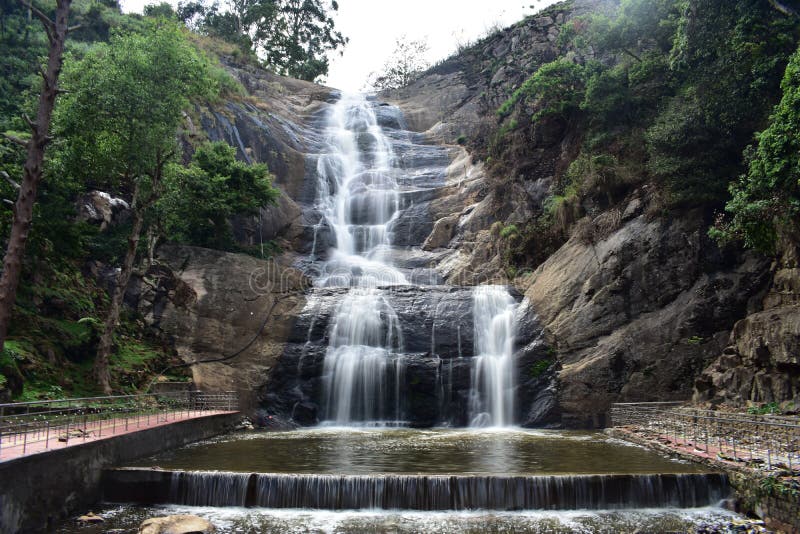 Kodaikanal Hills Silver Cascade Falls Stock Photo - Image of long, nature: 145789568