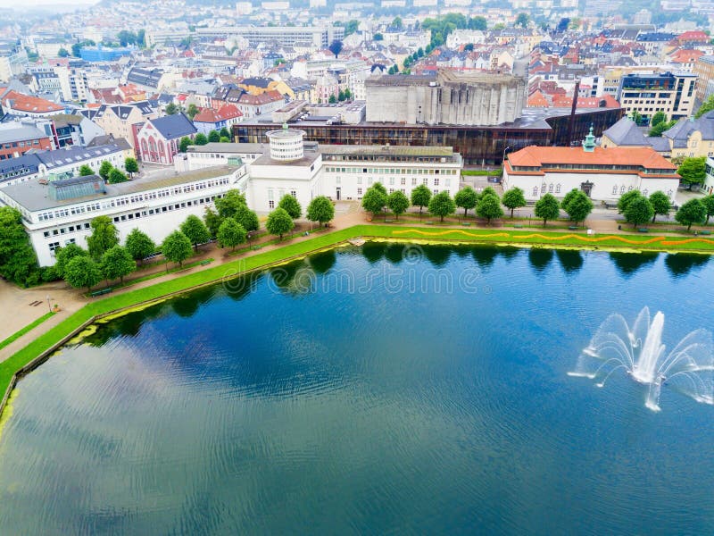 Kode Art Museum, Bergen stock image. Image of aerial - 106793807