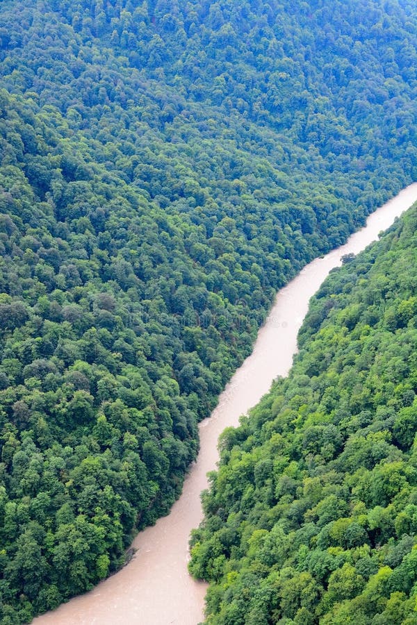 Kodor River at the Kodori Gorge, Abkhazia Stock Photo - Image of ...