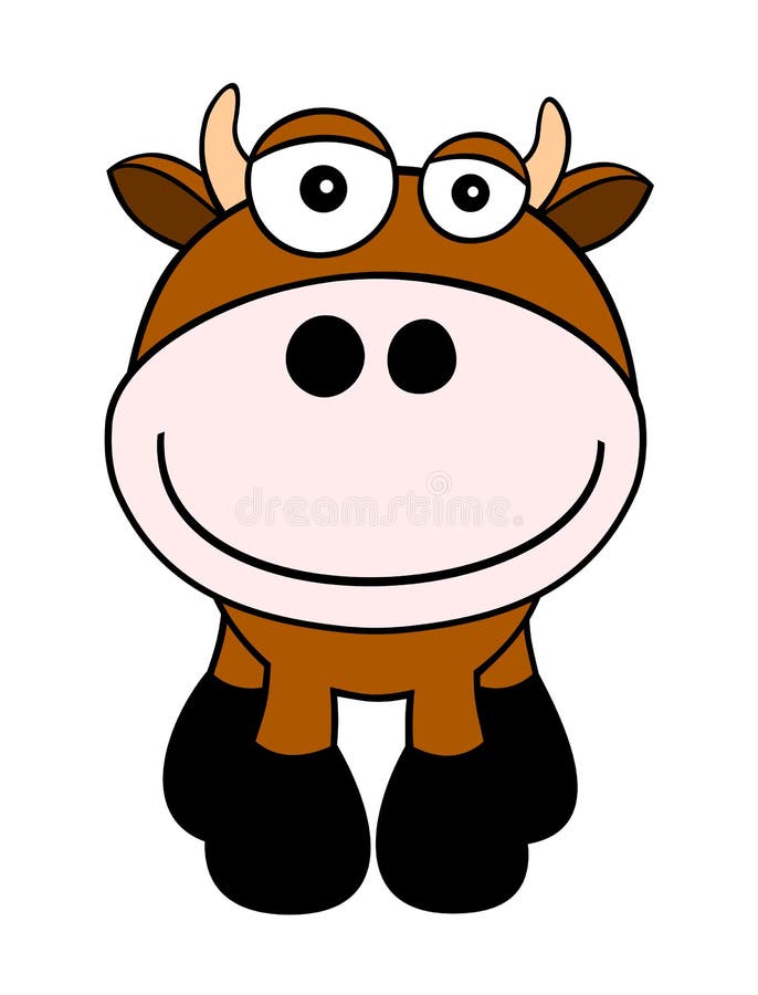 Koe vector illustratie. Illustration of grappig, illustratie - 78125443