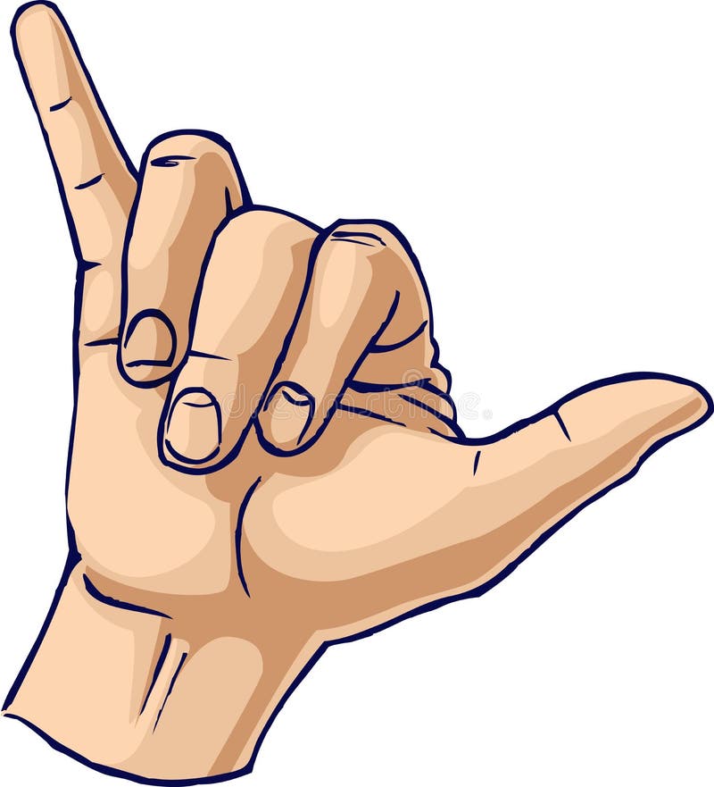 De Reeks Van Het Handgebaar Vector Illustratie - Illustration of ...