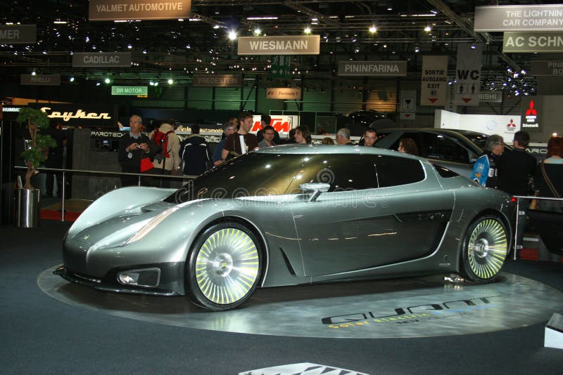 Koenigsegg Quant Concept Car Geneva 2009 Editorial Image - Image of ...