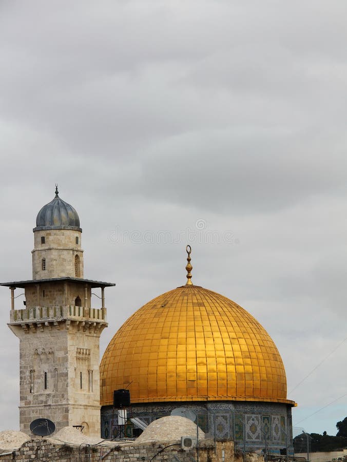 Koepel van de Rots stock foto. Image of plaats, architectuur - 29396544