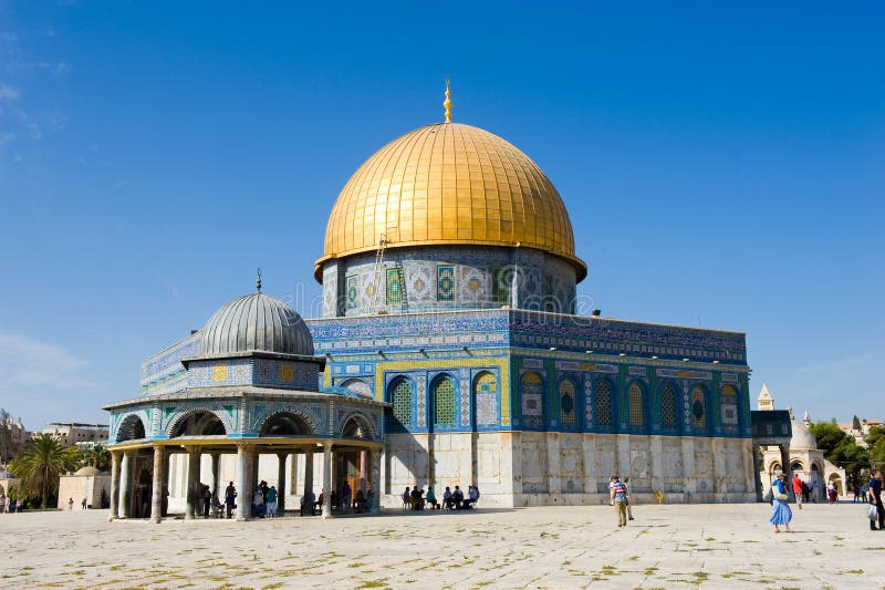 Koepel van de Rots redactionele fotografie. Image of islam - 50284232