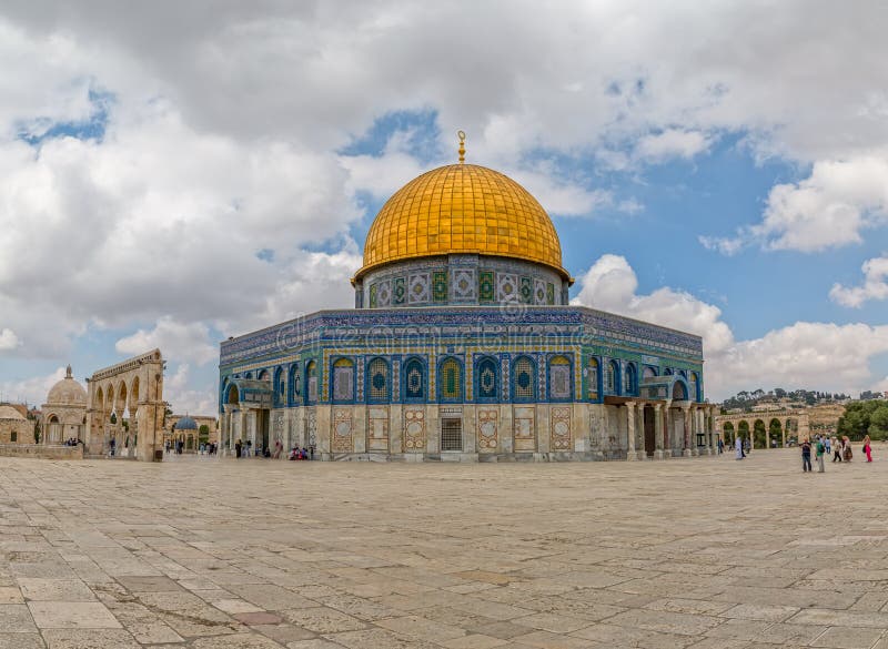 Rotskoepel, Tempelberg, Jeruzalem Redactionele Fotografie - Image of ...
