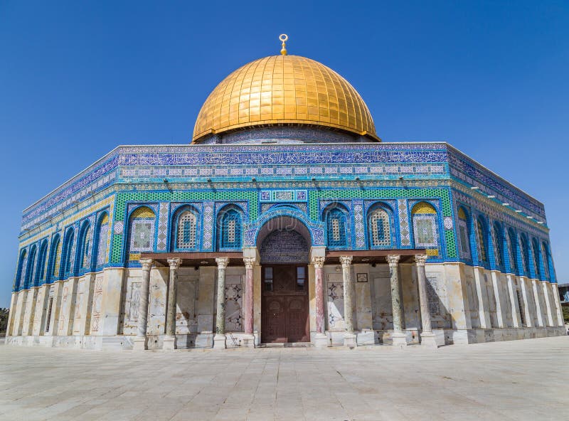 Rotskoepel Jeruzalem Israël Stock Foto - Image of koepel, centrum: 52592114