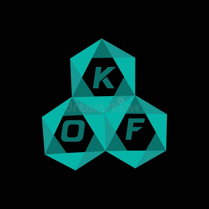 Kof Creative Initials Letter Logo Stock Illustrations – 14 Kof Creative ...