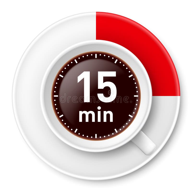 Koffiepauze. vector illustratie. Illustration of cafeïne - 34608749