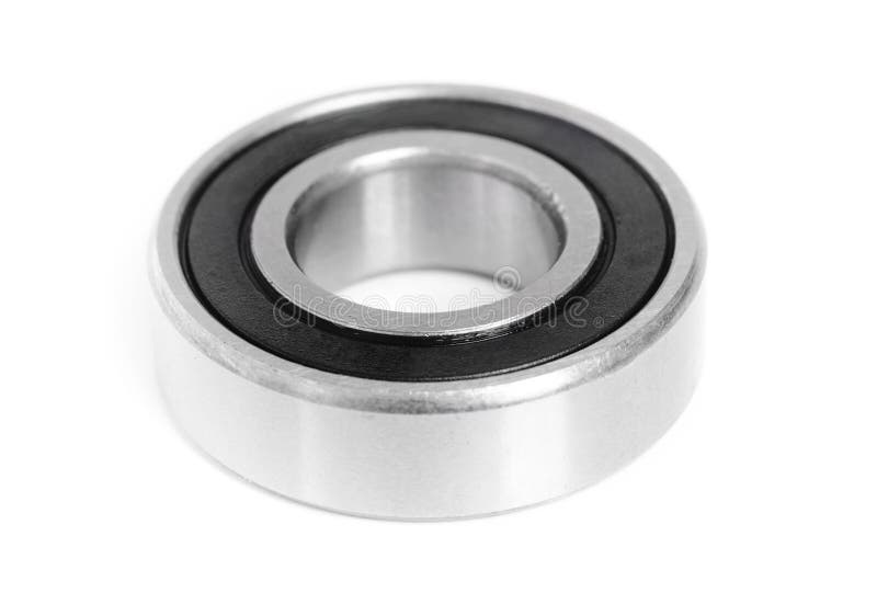 Macro-shot Van Twee Kogellagers Geïsoleerd Op Een Witte ...