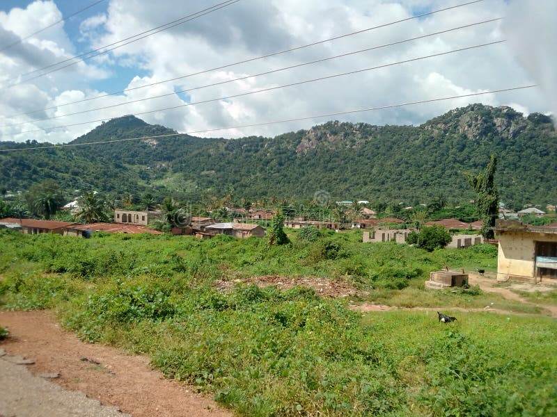 Kogi, Nigeria. Low-res Satellite. Labelled Points of Cities Stock Image ...