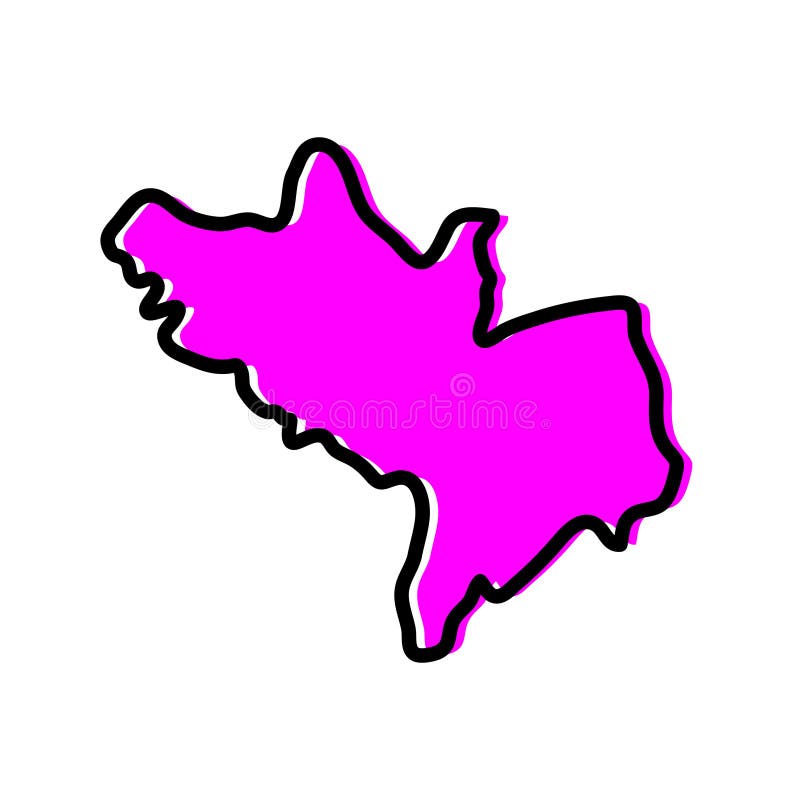 Kogi State of Nigeria Vector Map Illustration Stock Illustration ...