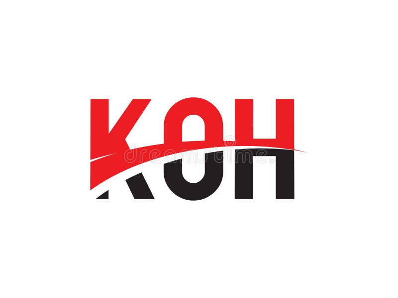 KOH Letter Initial Logo Design Vector Illustration Stock Vector ...