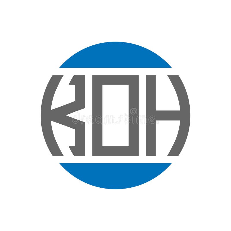KOH Letter Logo Design on White Background. KOH Creative Initials ...