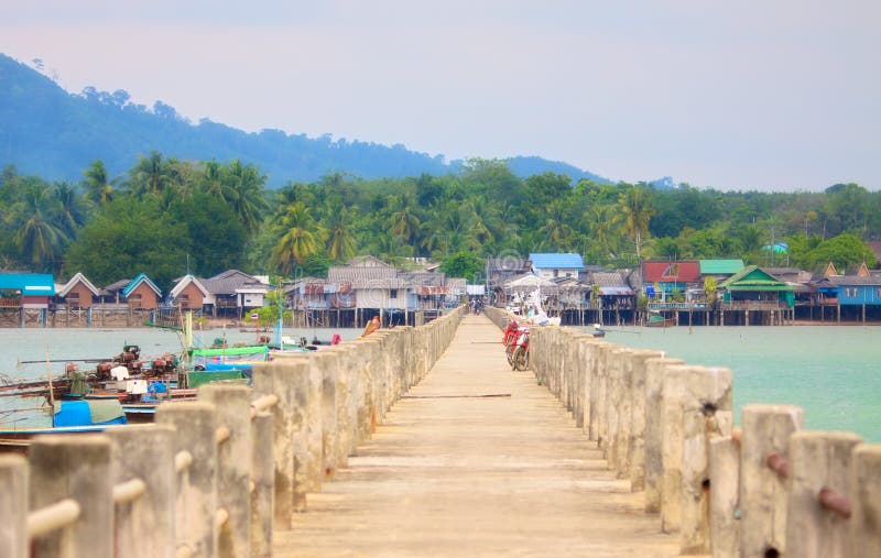 Koh Libong Pier stock image. Image of dock, healthy, shore - 23278815
