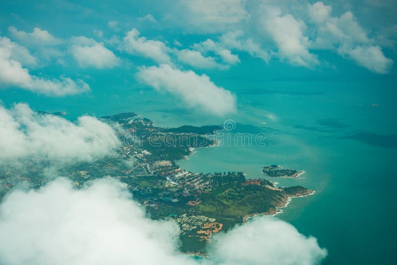 Koh samui aerial view stock image. Image of paradise - 138377395