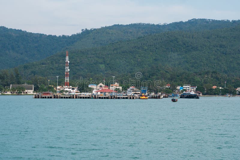 Koh Samui Island, Thailand - December 15, 2019: Ferry Terminal on Koh ...