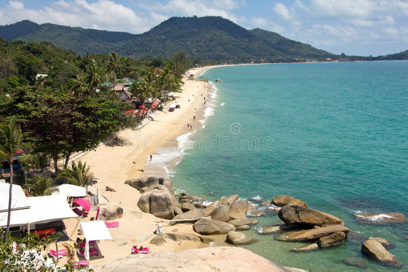 Koh Samui, Lamai Beach stock image. Image of highlight - 52452119