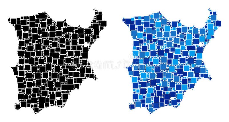 Koh Samui Map Punteado Con Variante Azul Ilustración del Vector ...