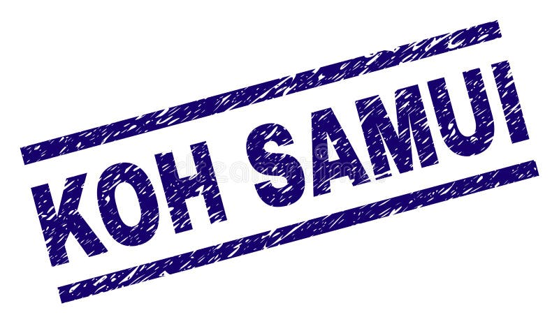 Grunge Textured KOH SAMUI Stamp Seal Stock Vector - Illustration of ...