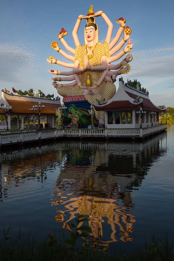 Koh Samui Temple on the Water - Thailand Stock Image - Image of samui ...