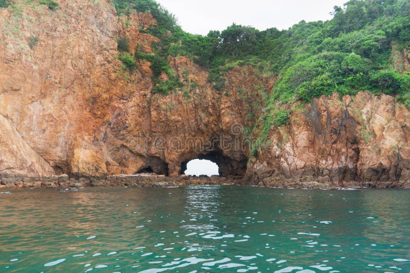 Koh Talu Island in Thailand, Island with a Hole Stock Image - Image of ...
