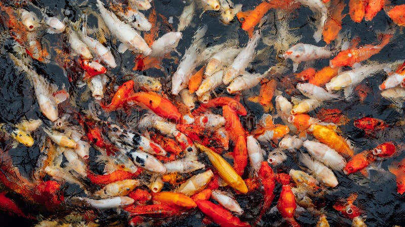 Koi carp fish stock image. Image of garden, animal, farming - 137512517