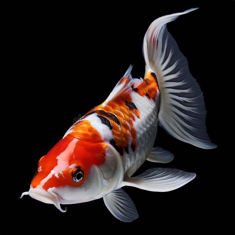 Koi Fish: Aquatic Elegance stock illustration. Illustration of texture ...