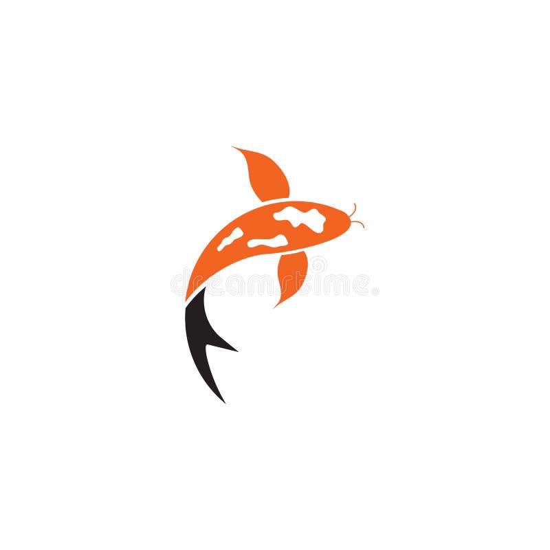 Koi Fish Icon Logo Design Vector Template Stock Vector - Illustration ...