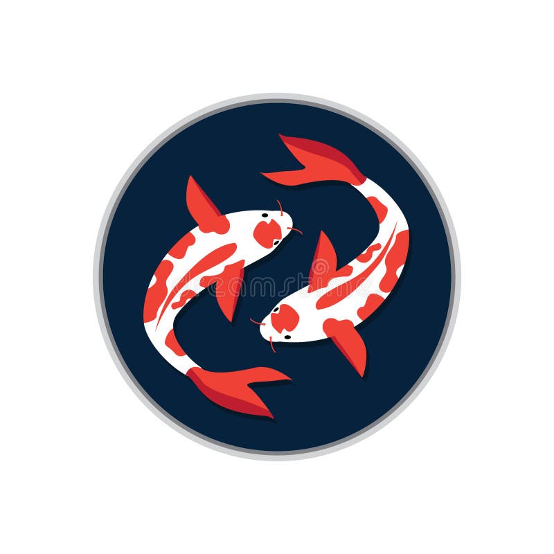 Koi fish japanese icon stock vector. Illustration of graphic - 318817908