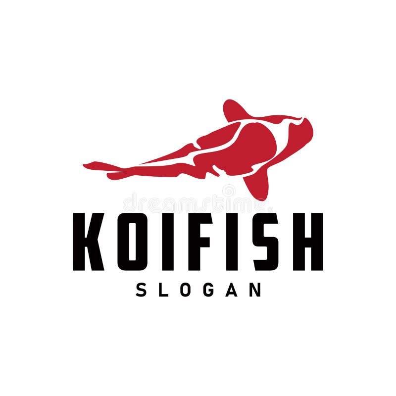 Koi Fish Logo Simple Design Vector Illustration Stock Vector ...