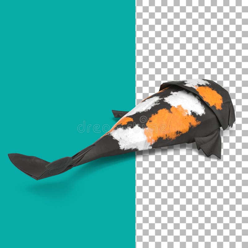 Koi Fish Paper Craft for Element Design Collection Stock Photo - Image ...