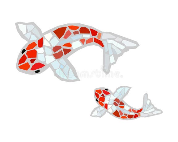 Koi Fish Polygon Art Image. Vector Illustration Stock Vector ...