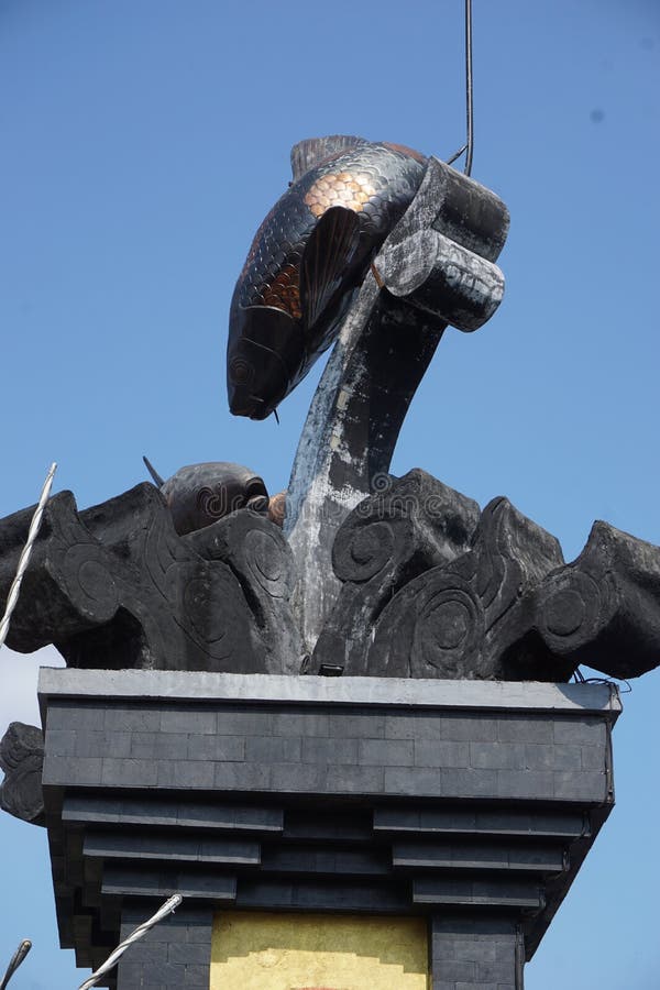 Koi Monument Koi Fish Monument in Blitar, East Java Indonesia Editorial ...