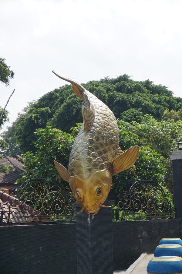 Koi Monument Koi Fish Monument in Blitar, East Java Indonesia Editorial ...