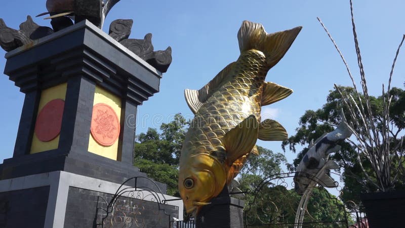 Koi Monument Koi Fish Monument in Blitar, East Java Indonesia Stock ...