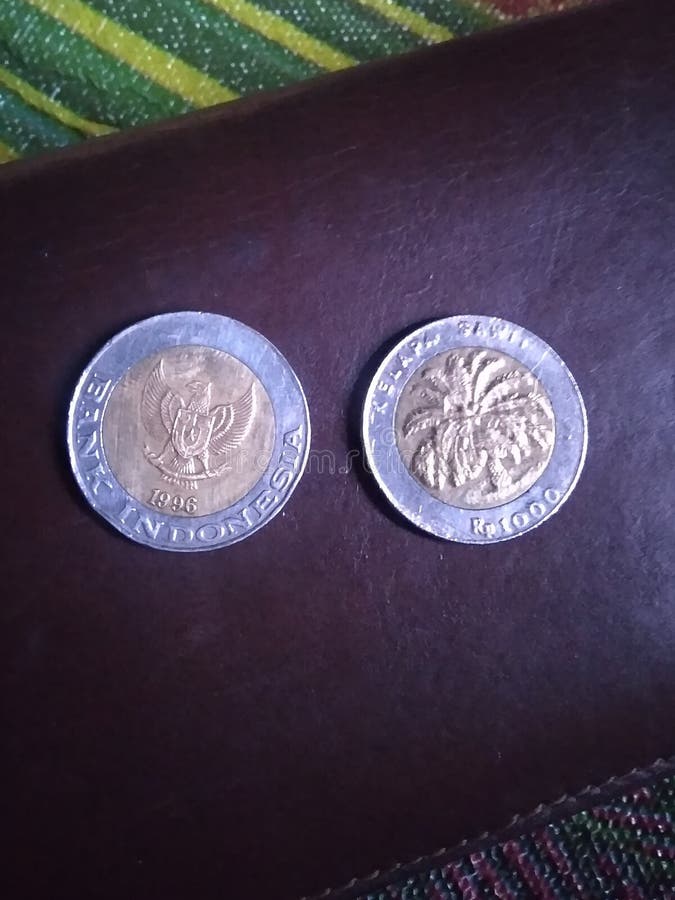 Koin Seribu Rupiah Indonesia Image stock - Image of roupie, indonésie ...