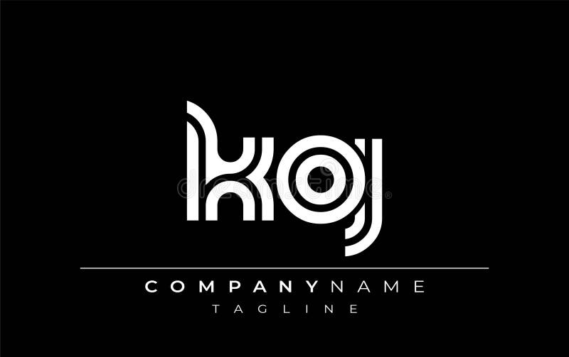 KOJ Creative Unique Modern Letter Logo Design Stock Vector ...