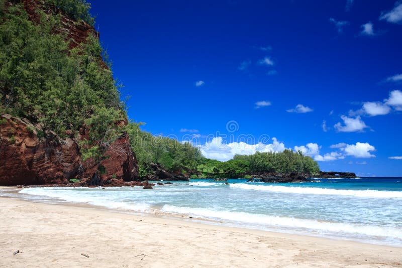 Koki Beach on Maui Hawaii stock photo. Image of rock - 11209350
