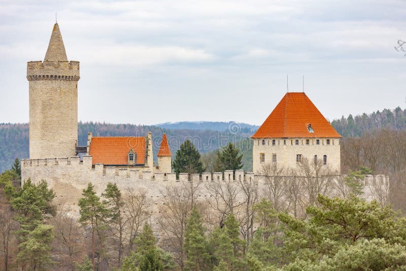 Kokorin Castle in Central Bohemia, Czech Republic Stock Image - Image ...